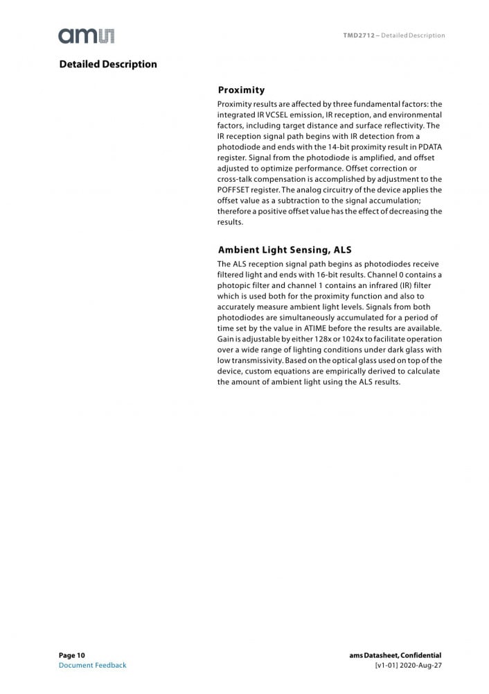 TMD27123M datasheet page 10