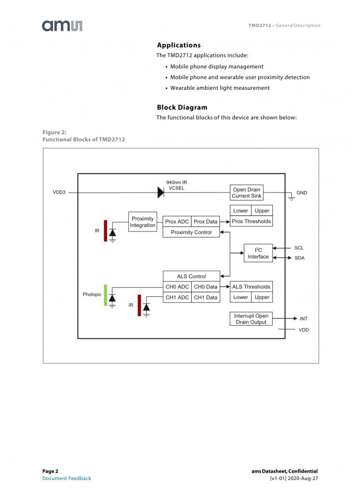 TMD27123M datasheet page 2
