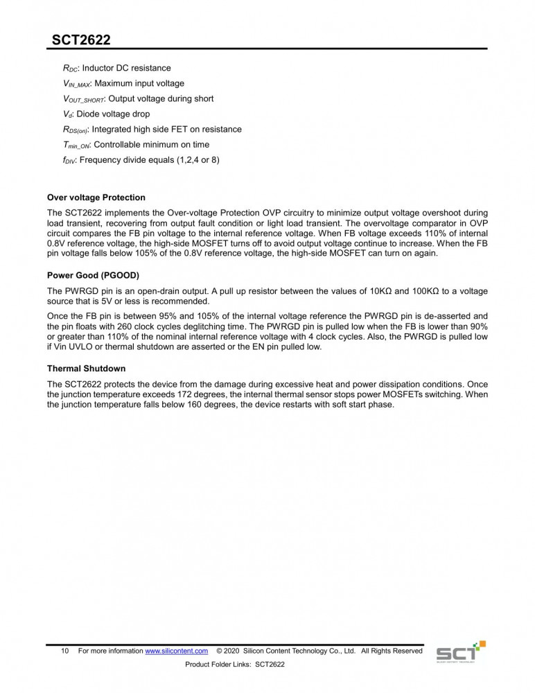 SCT2622STER datasheet page 10
