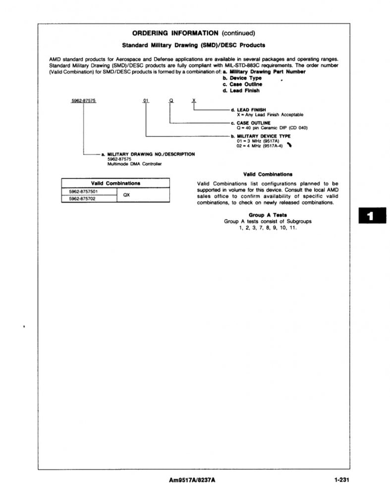 AM9517A-5JC datasheet page 5