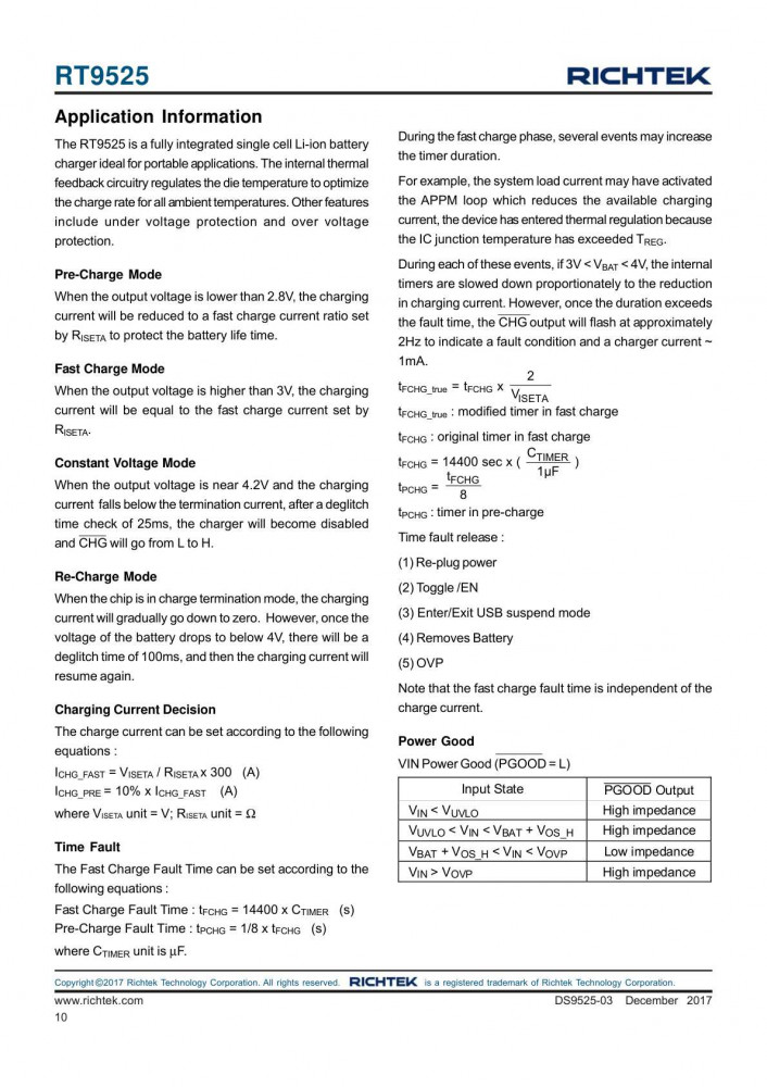 RT9525 technical document page 10