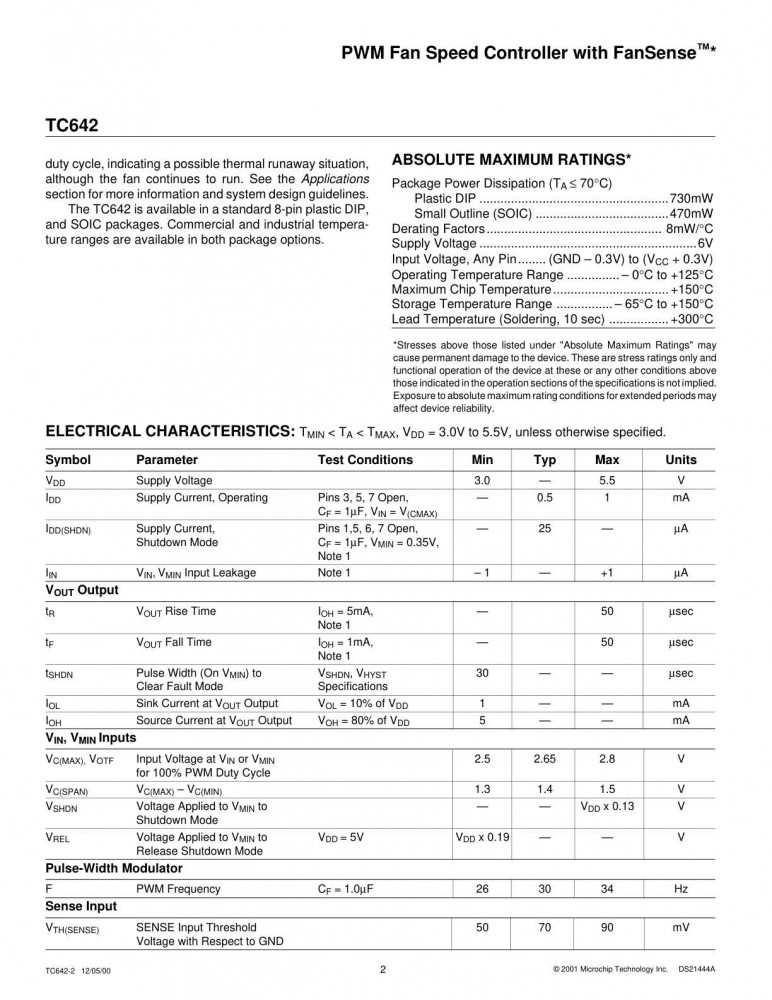 TC642 document preview, page 2