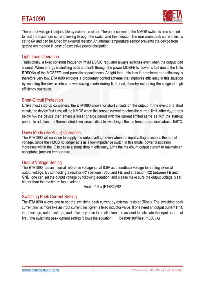ETA1090D3M datasheet page 5