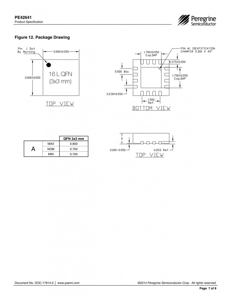 PE42641 datasheet page 7