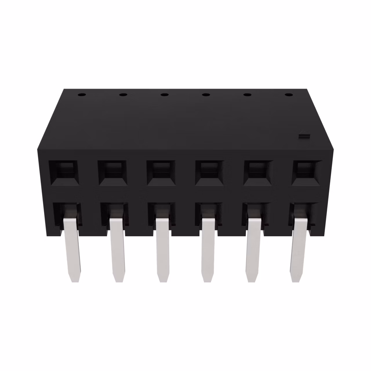 C-Grid III PCB Receptacle, 2.54mm Pitch, Dual Row, Right-Angle, Shrouded, 12 Circuits, 0.12µm Gold (Au) Flash Plating, Straight PCB Pins for sale