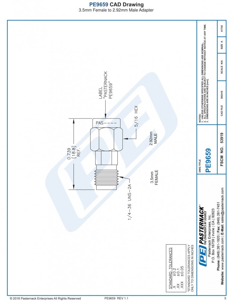 PE9659 technical document page 5