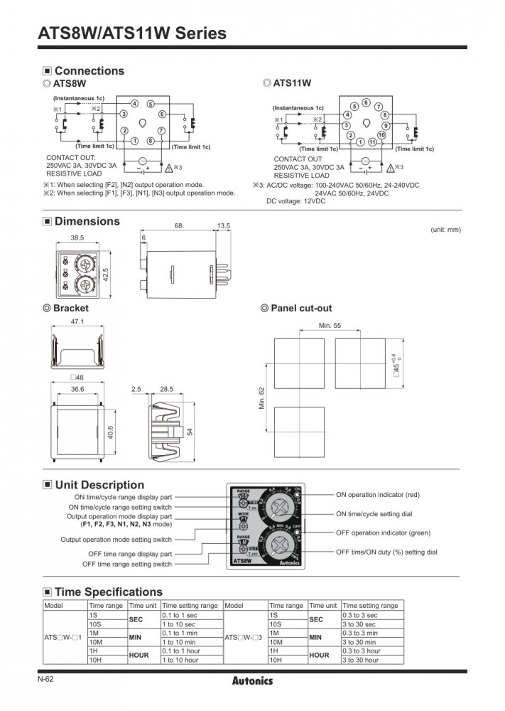 ATS8W Series technical document page 2