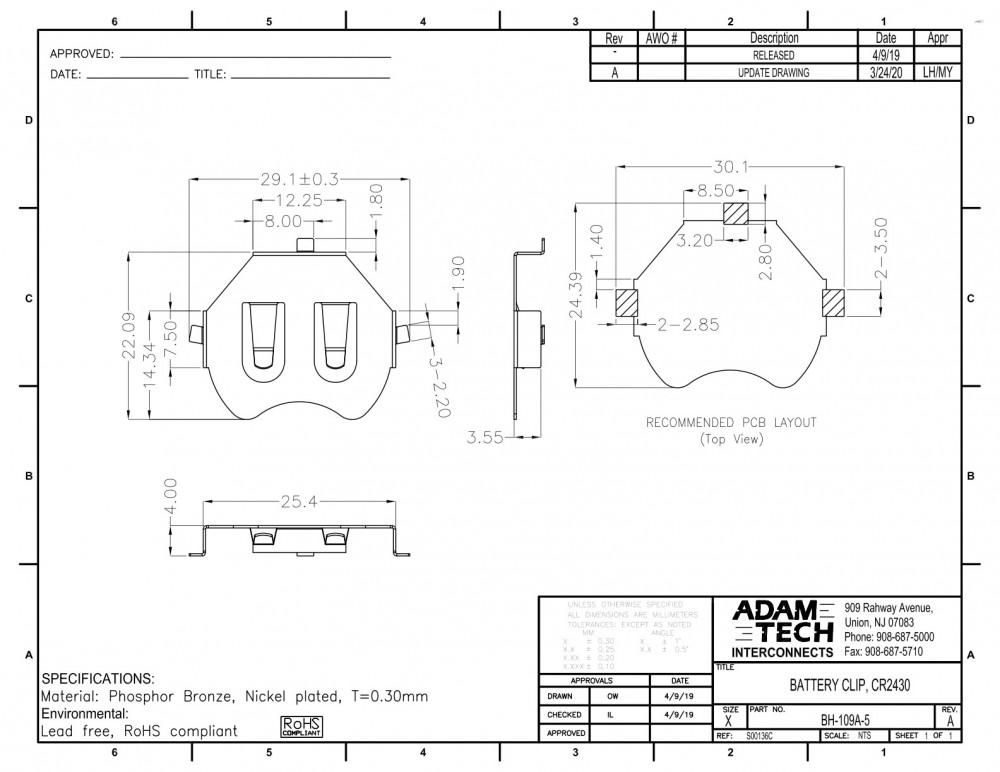 BH-109A-5 technical drawing preview