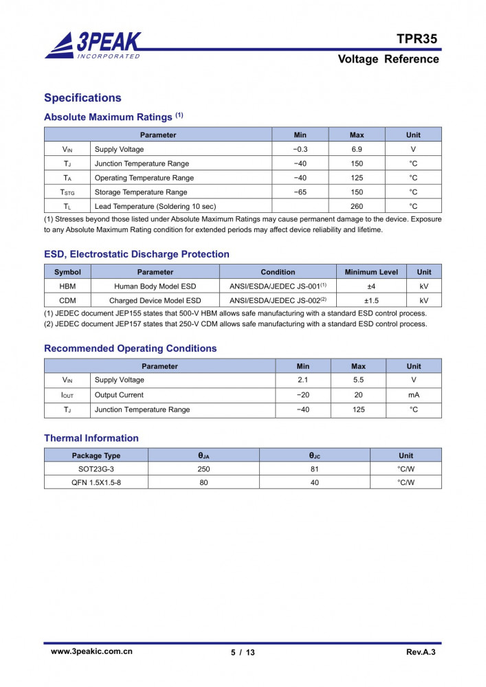 TPR3530-S3TR datasheet page 5