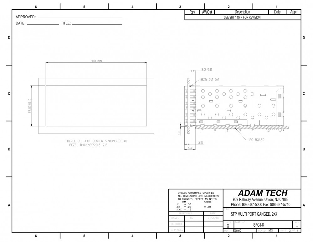 ADAM TECH SFCJ-8 drawing page 2