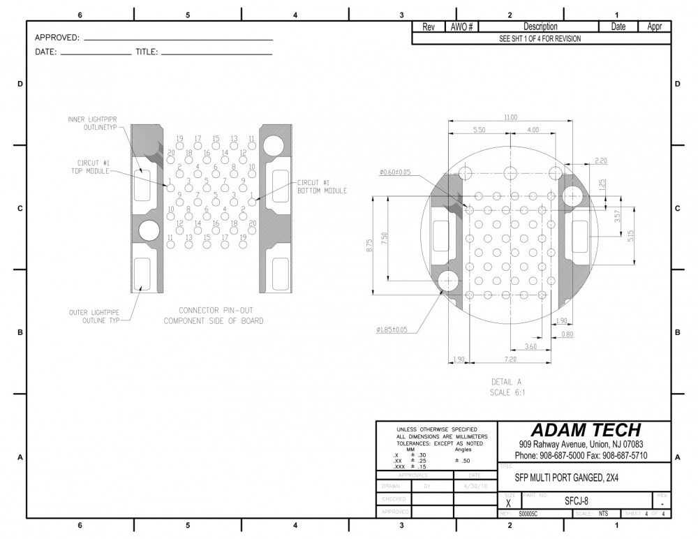 ADAM TECH SFCJ-8 drawing page 4