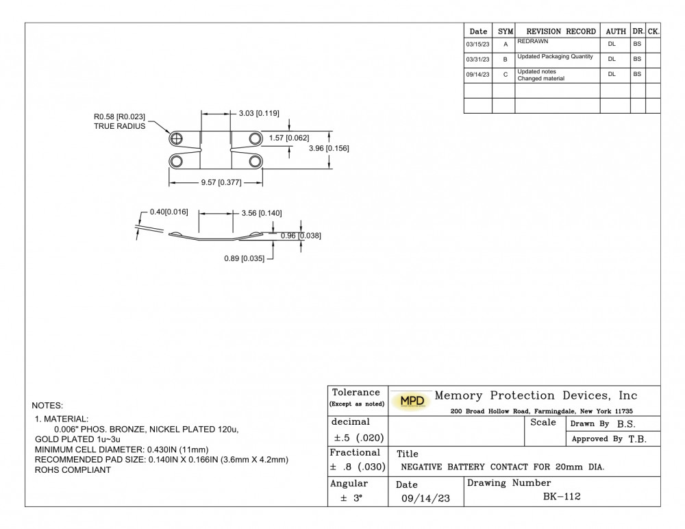 BK-112-TR technical document preview