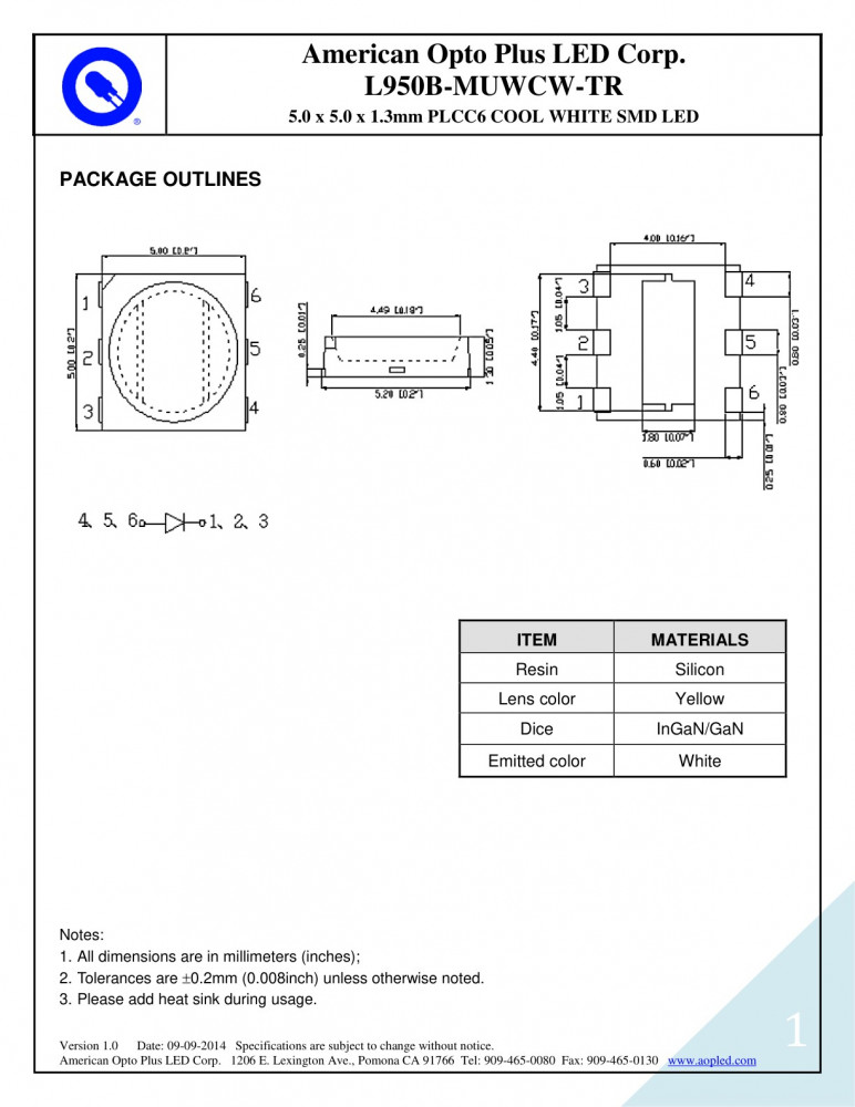 L950B-MUWCW-TR datasheet page 1