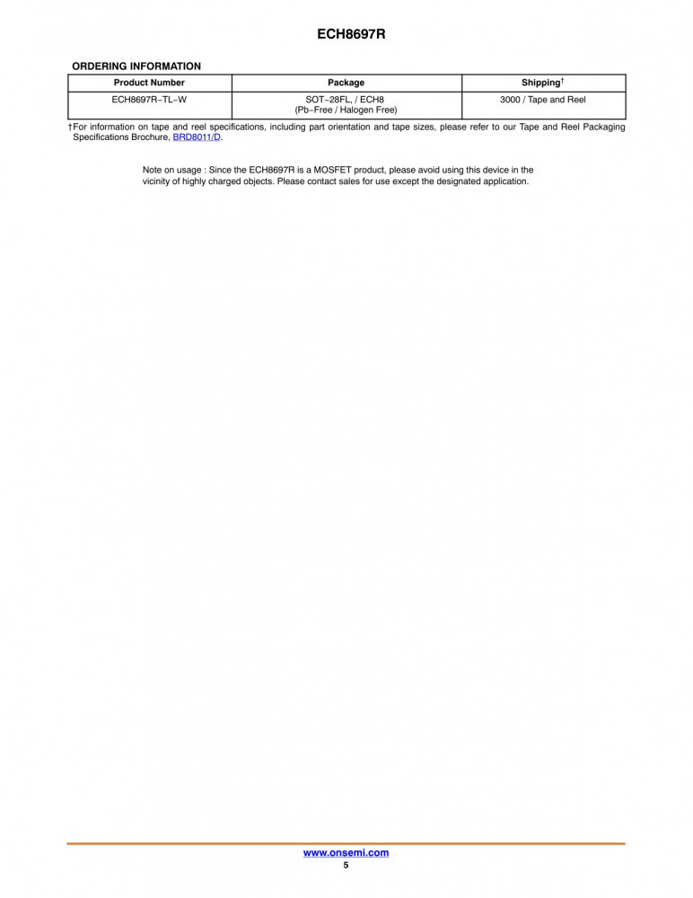 ECH8697R datasheet page 5