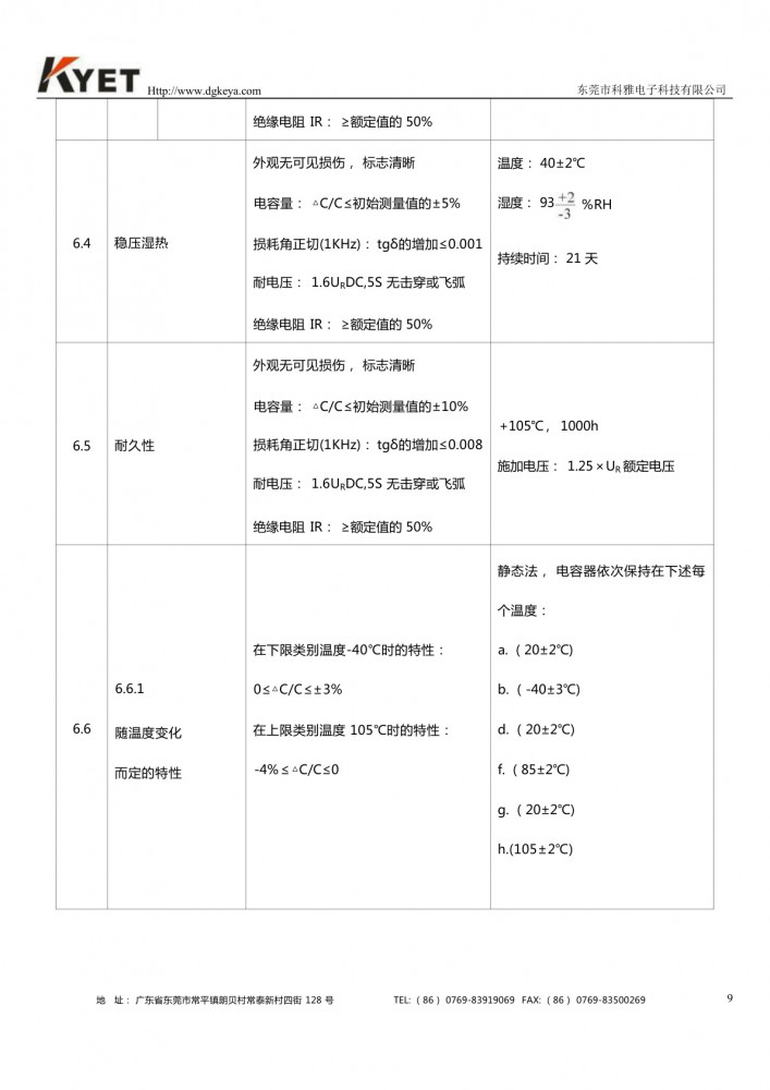 KYET approval specification page 9