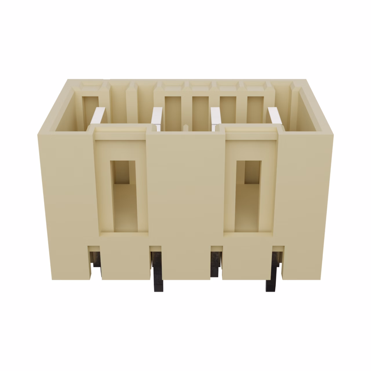 Appli-Mate RAST 5 Header, Vertical, 4 Circuits, Silver (Ag) Plating, Position Keys 1b, 2a & 4b, Code Keys 01c, d20, 03c & d40, Latch Between Circuits 1 & 2 and 3 & 4, PCB Polarization A, Glow-Wire Capable for sale