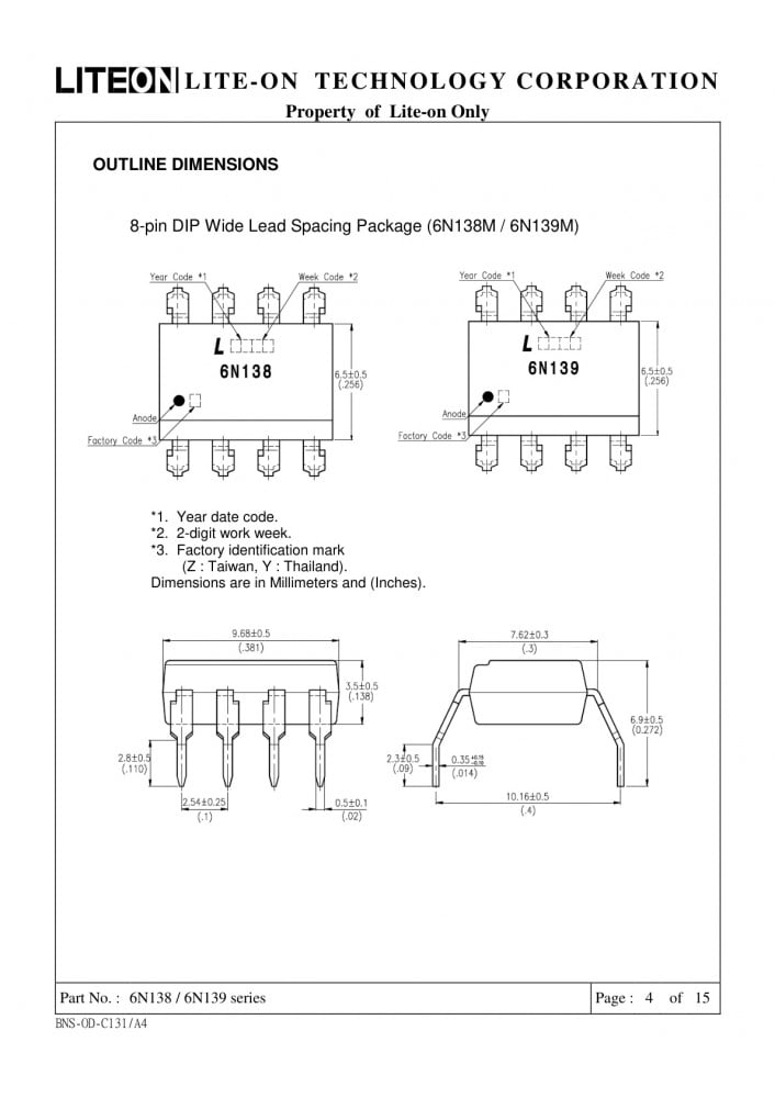 6N138S datasheet page 4