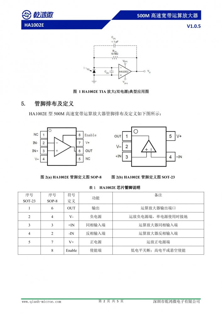HA1002E datasheet page 2