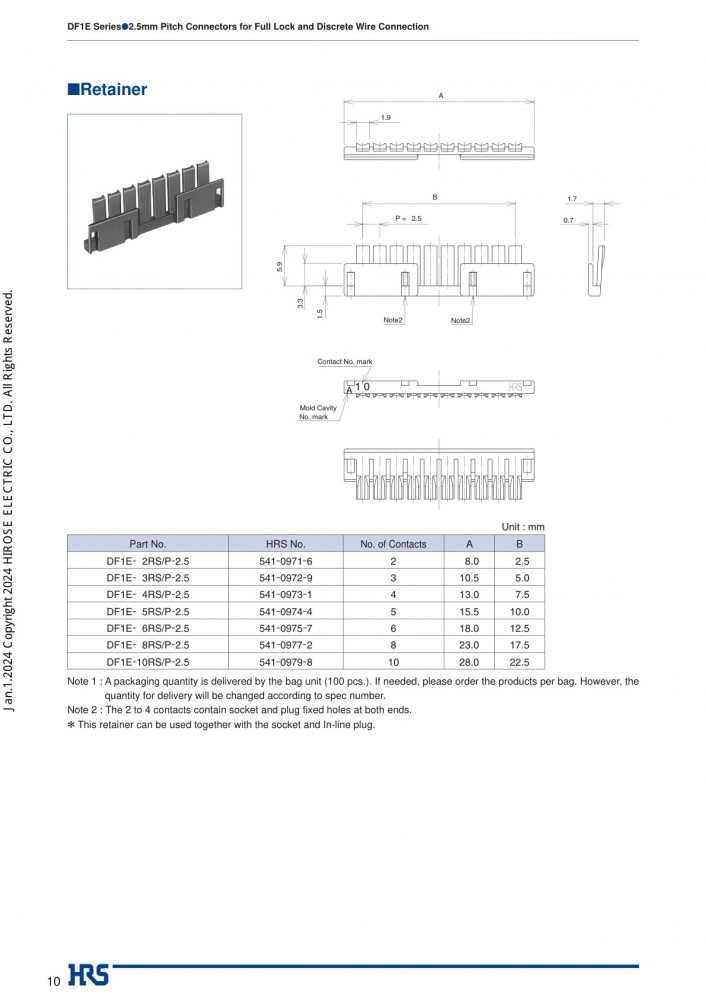 HRS DF1E datasheet page 10
