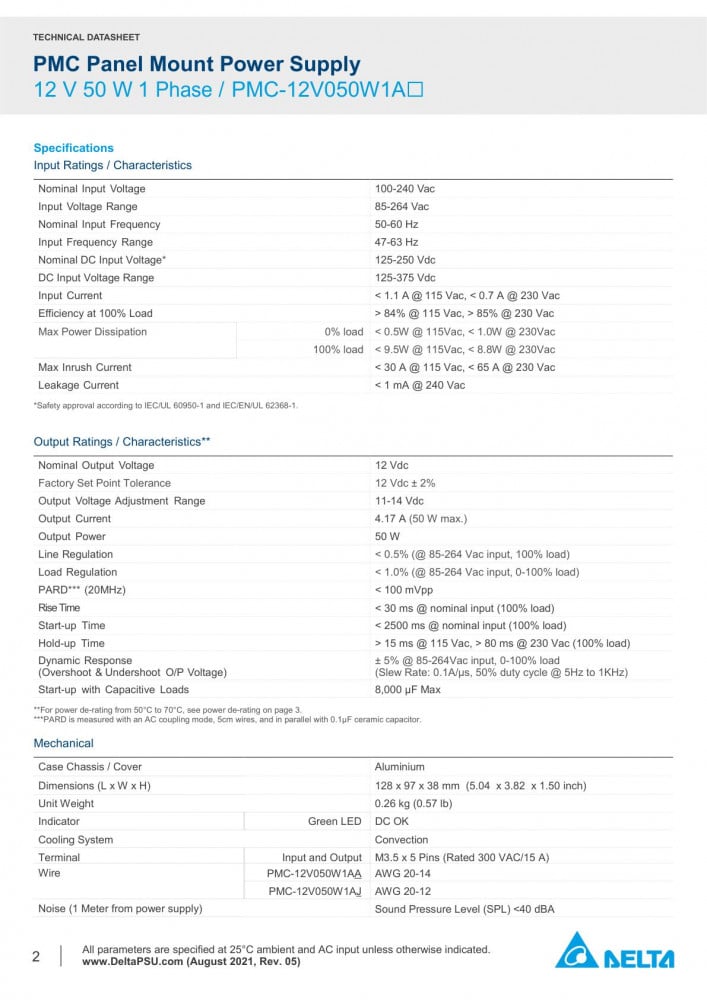 PMC-12V050W1AA datasheet page 2
