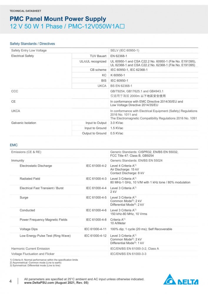PMC-12V050W1AA datasheet page 4