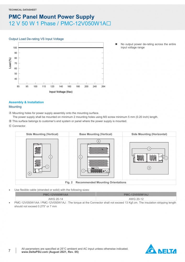 PMC-12V050W1AA datasheet page 7