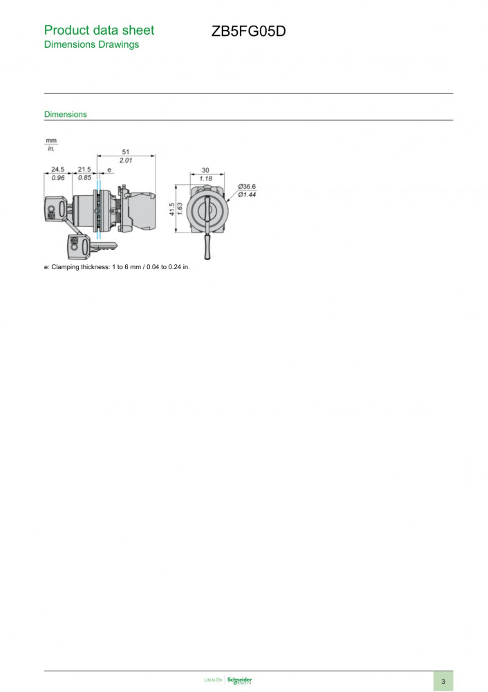 ZB5FG05D technical document page 3