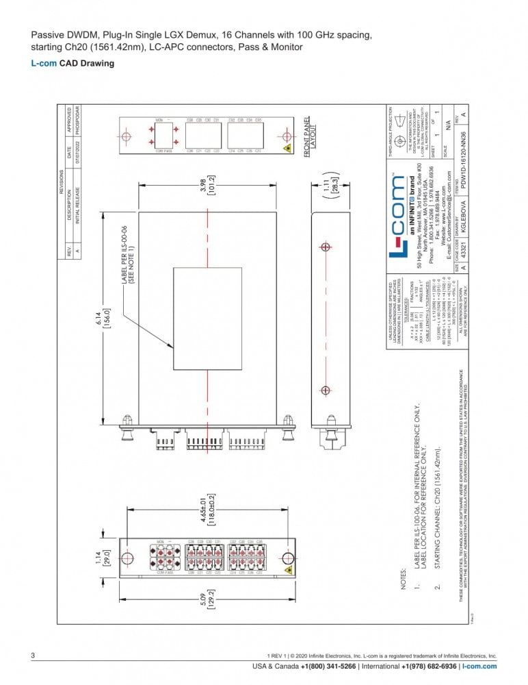PDW1D-16120-NN36 technical document page 3