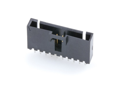 2.54mm Pitch SL Header, Single Row, Vertical, 3.05mm Pocket, Shrouded, 3.30mm Tail Length, 22 Circuits, 0.76µm Gold (Au) Selective Plating, Matte Tin (Sn) Tail Plating