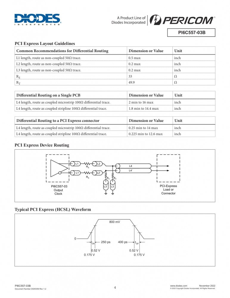 PI6C557-03BQE datasheet page 4