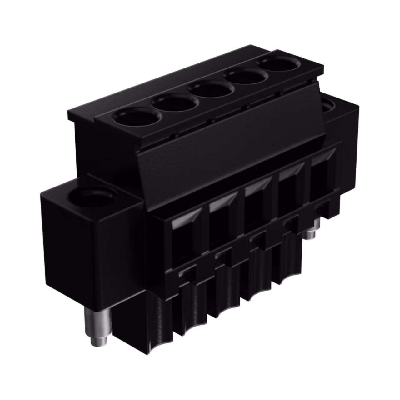 3.81mm Pitch Eurostyle Vertical Plug, with Retention Screws, Rear Wire Entry, 5 Circuits for sale