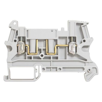 Connecting terminal block, screw connection, 1 connection, 1entry/1outlet, Cross-section 4mm² - pitch 6mm - grey for sale