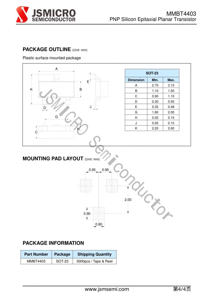 MMBT4403 datasheet page 4