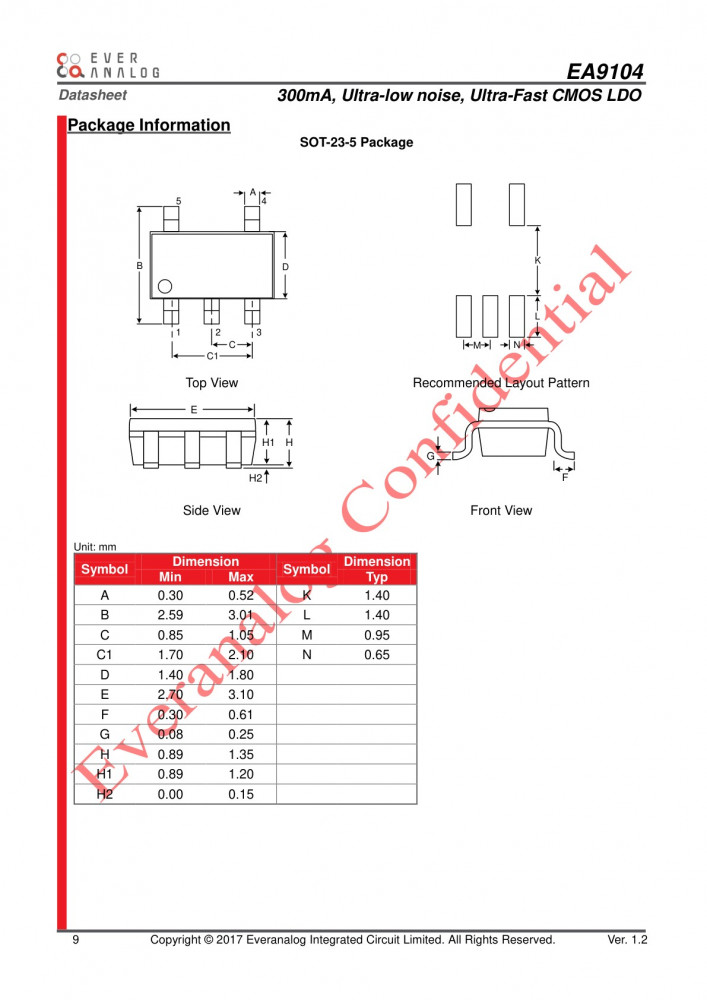 EA910418T5R datasheet page 9
