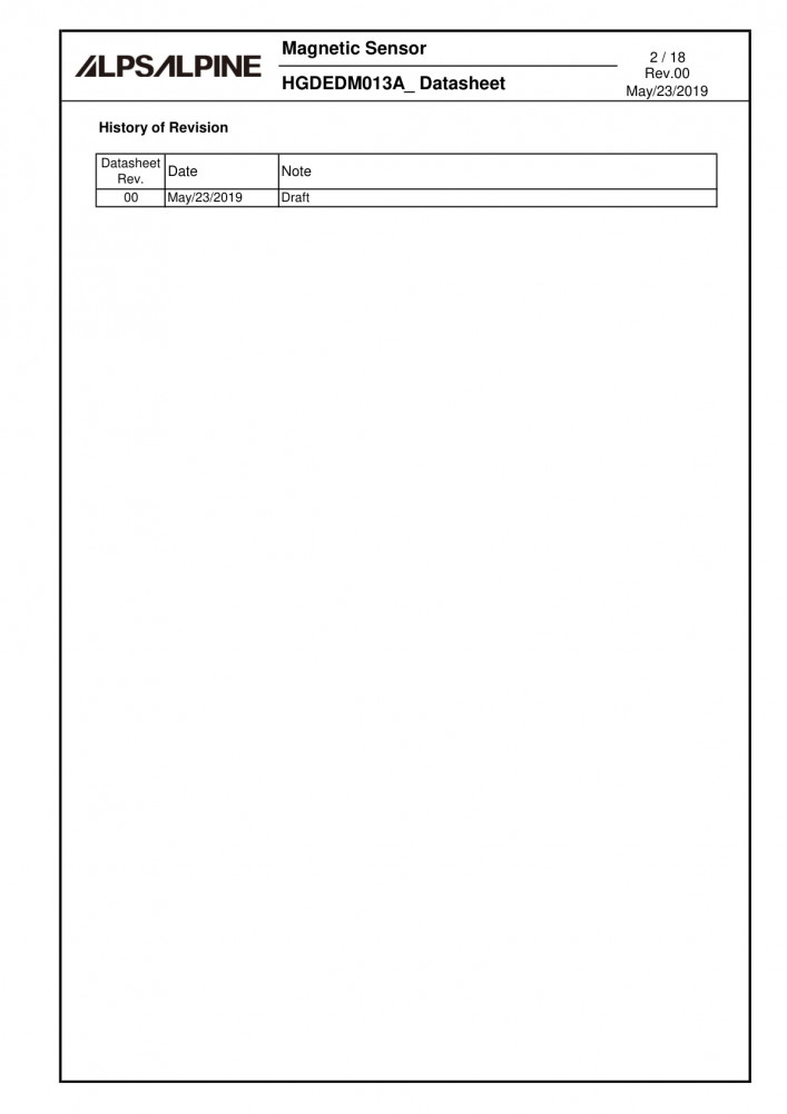 HGDEDM013A datasheet page 2