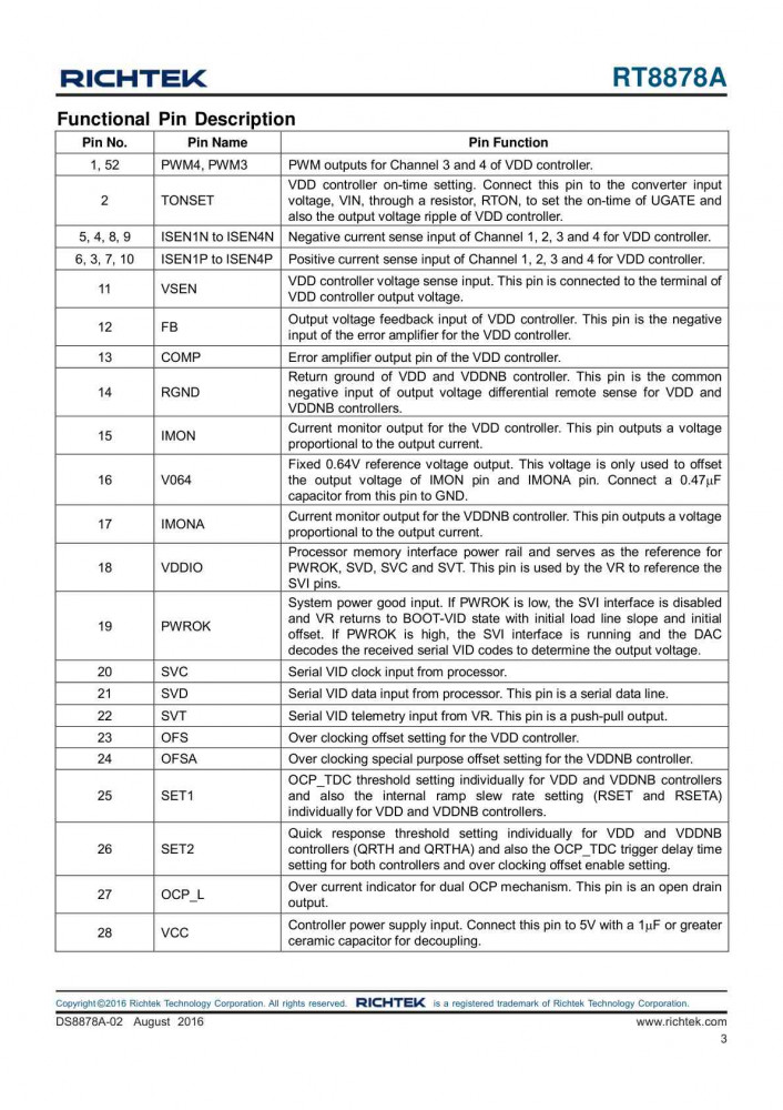 RT8878A datasheet page 3