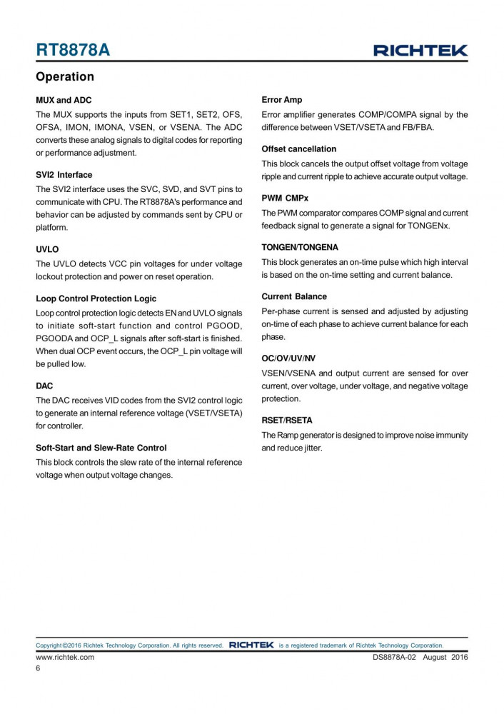 RT8878A datasheet page 6