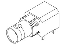 VITA 67.1 SMPM 4-Port Midplane Plug, Stainless Steel