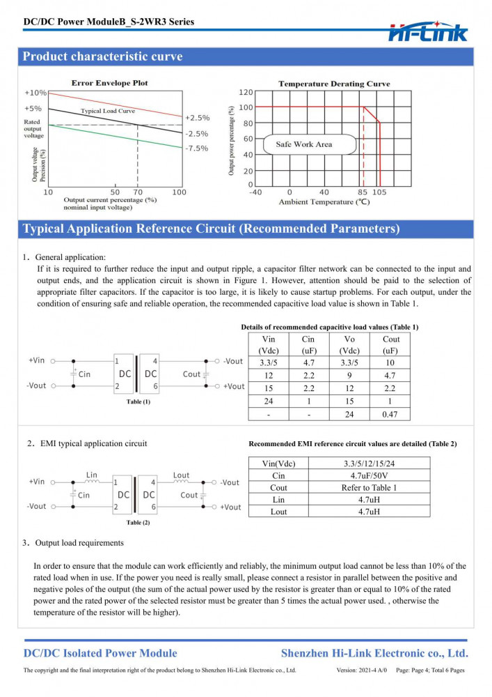 HLK-B1224S-2WR3 datasheet page 4