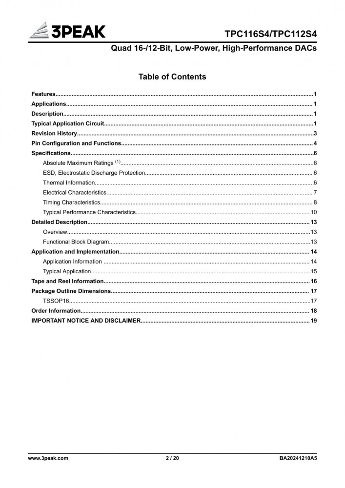 TPC112S4-TR datasheet page 2