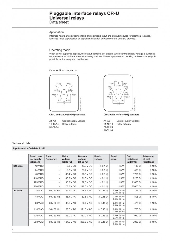 ABB CR-U technical document page 4
