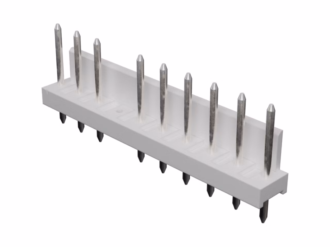 KK Header, Vertical, with Polarizing Backwall, 10 Circuits, Tin (Sn) Plating, Circuit 4 Voided for sale