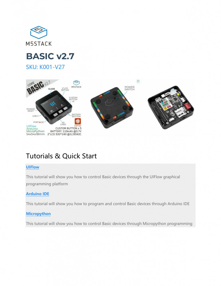 K001-V27 technical document page 1