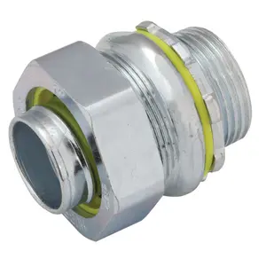1 in. Liquidtight Straight Connector, Uninsulated for sale
