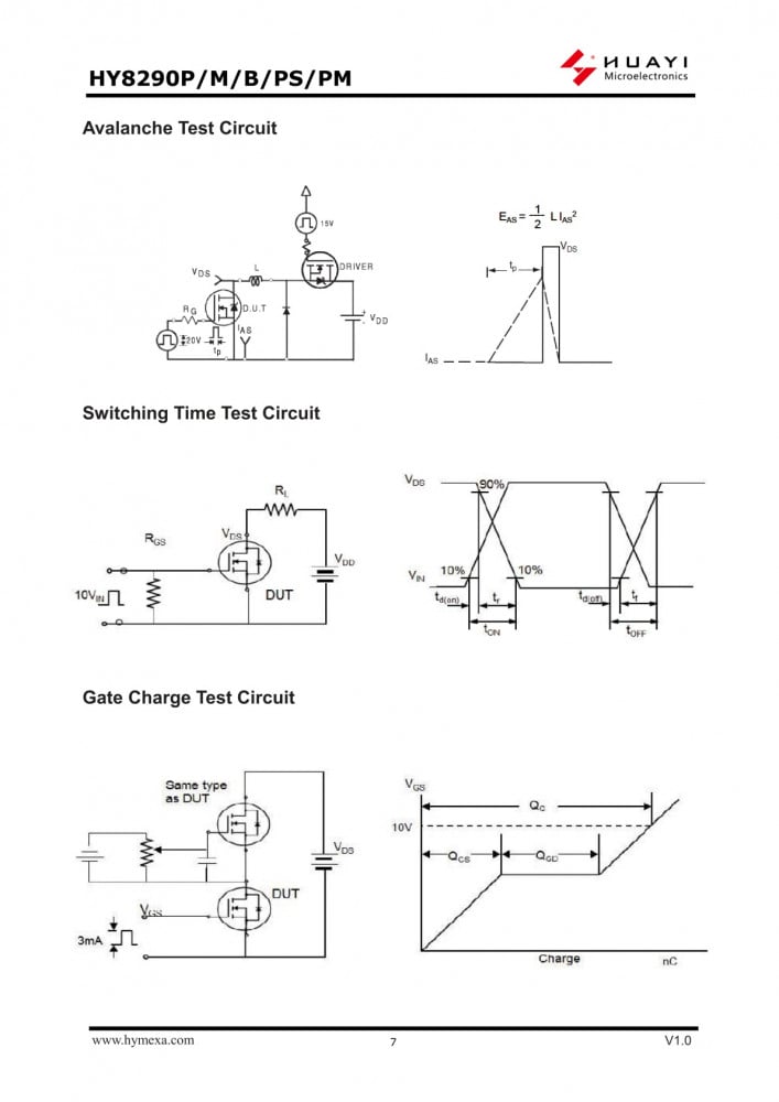 HY8290P datasheet page 7