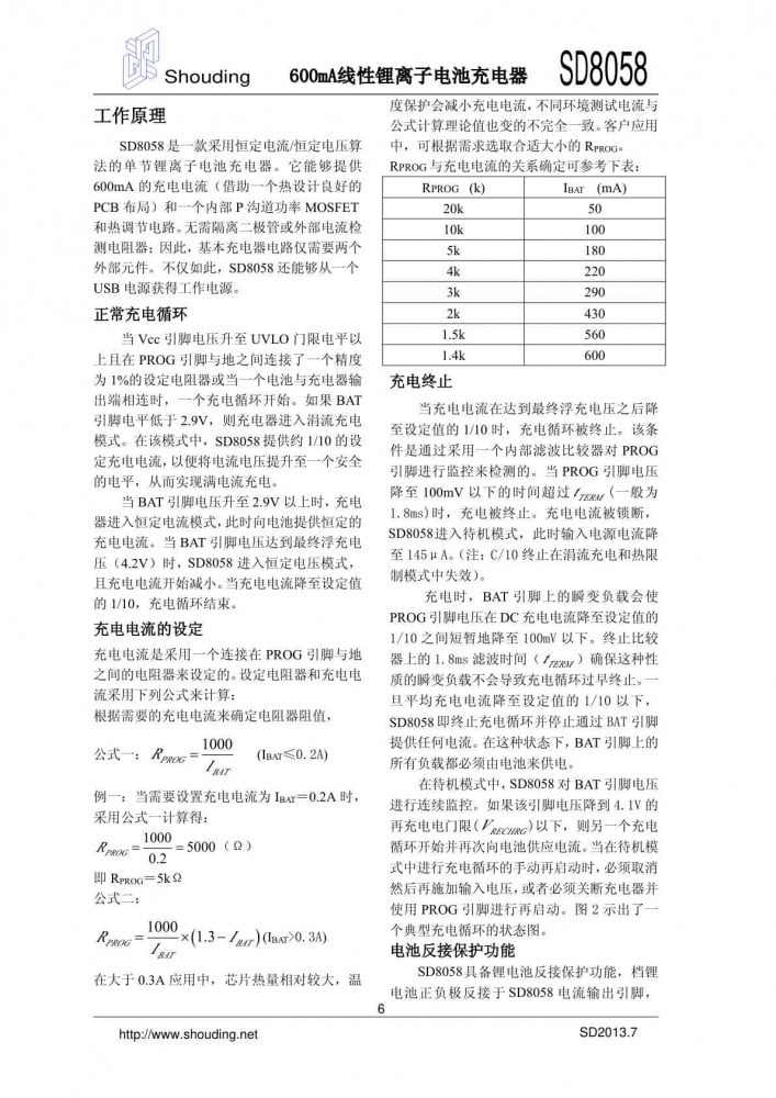 SD8058 datasheet page 6
