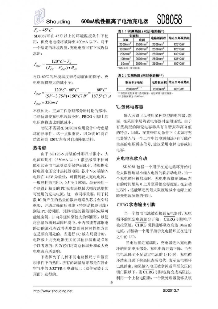 SD8058 datasheet page 9