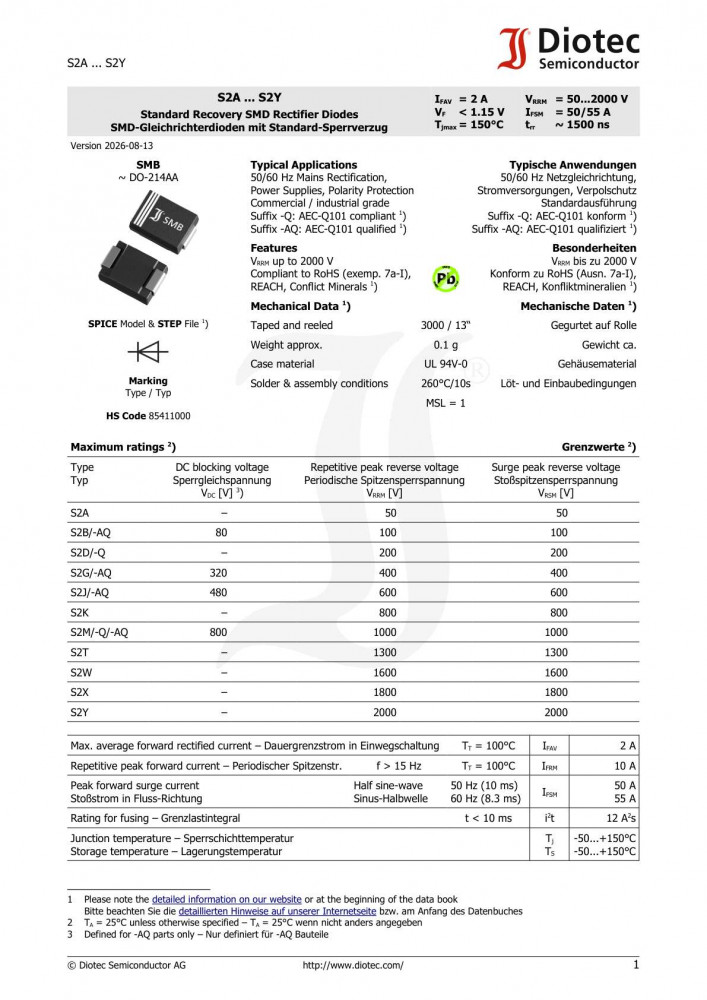 S2G-AQ datasheet page 1