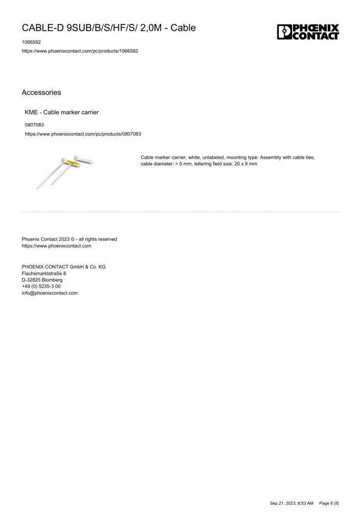Phoenix Contact 1066592 technical document page 8
