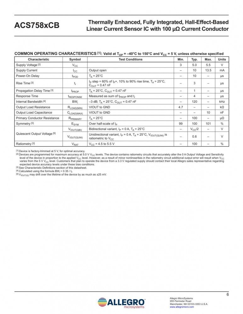 ACS758 datasheet page 6